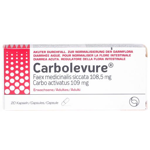 Carbolevure capsules adultes 20 pièces | abilis.ch