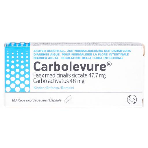 Carbolevure capsules enfants blister 20 pièces | abilis.ch