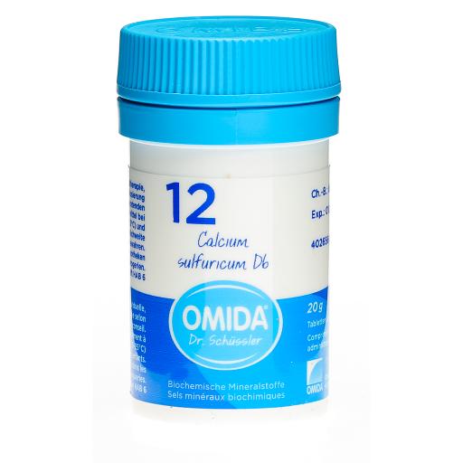 Omida Schüssler no12 calcium sulfuricum comprimés 6 D boîte 20 g | abilis.ch