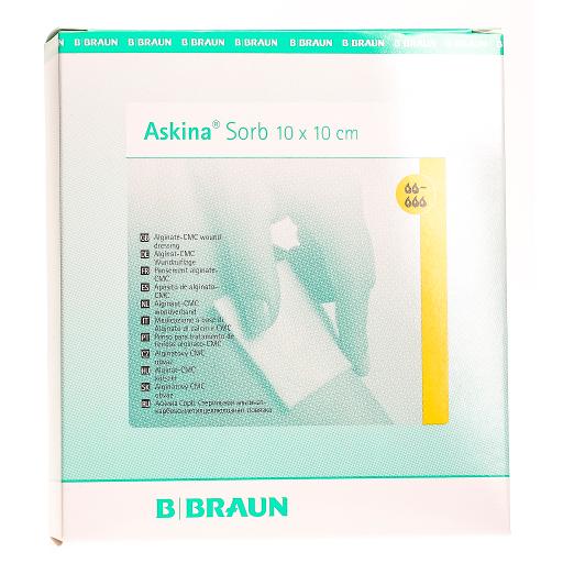 ASKINA Sorb alginat-CMC compresse 10x10cm 15 pièces | abilis.ch