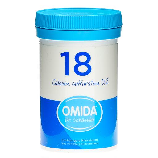 Omida Schüssler no18 calcium sulfuricum comprimés 12 D boîte 100 g | abilis.ch