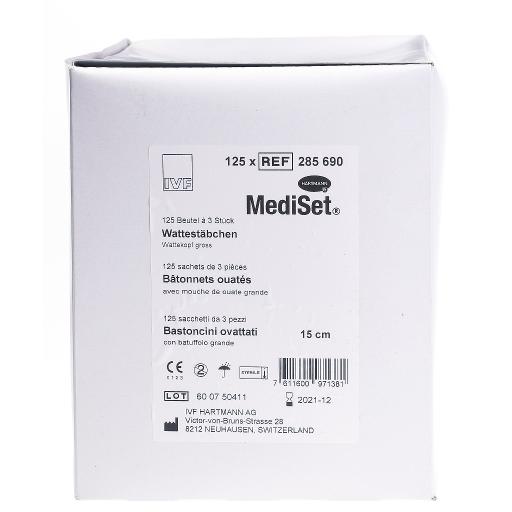 Mediset bâtonnets ouatés stériles, grande tête | abilis.ch