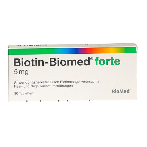 Biotine Biomed forte comprimés 5 mg 30 pièces | abilis.ch