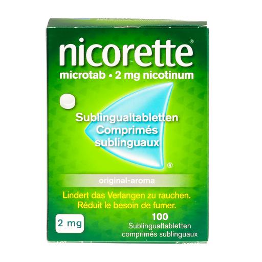Nicorette Microtab Original comprimés sublinguaux 2 mg 100 pce | abilis.ch