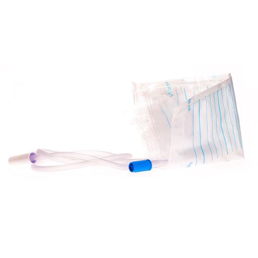 Gribi Sac à urine 2l/90cm écoulement + valve reflux 200 pièces | abilis.ch